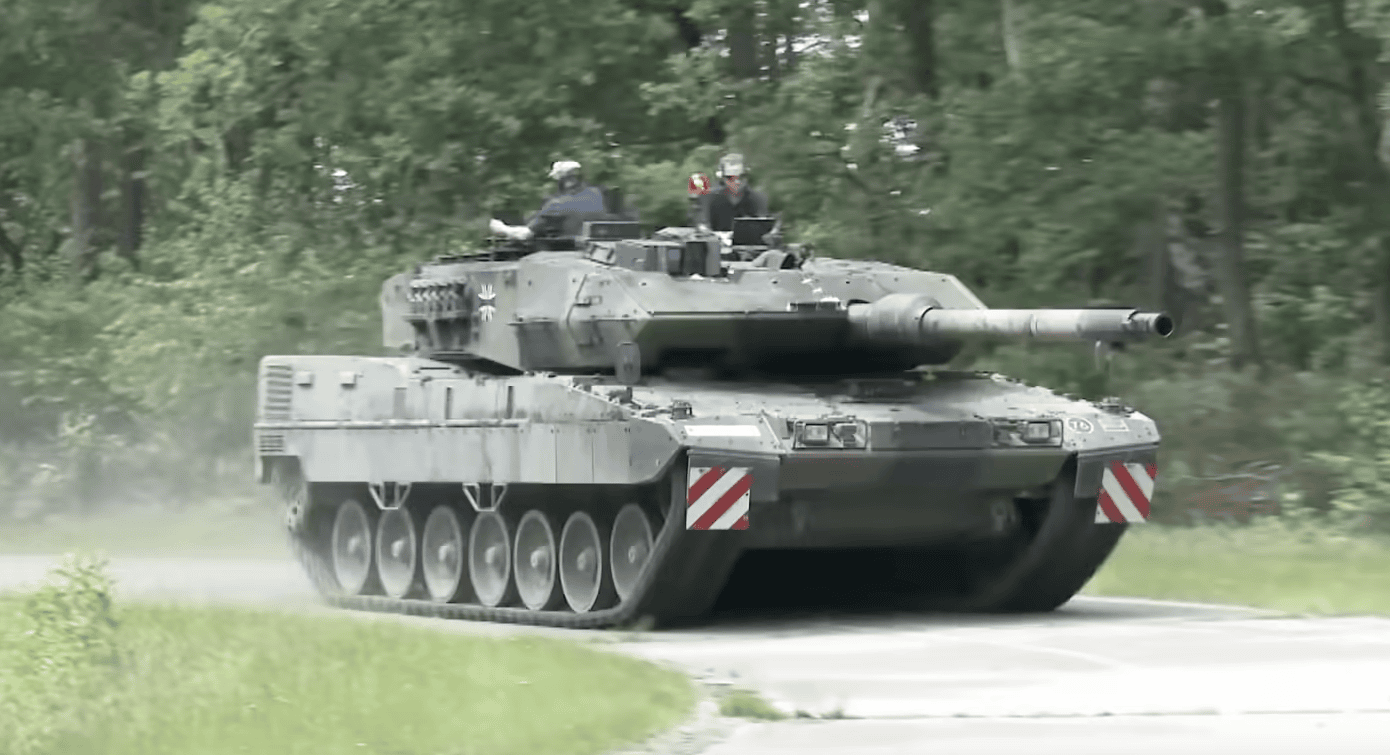 Test of the new Leopard 2 A7V main battle tank