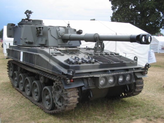 The legendary British FV 433 Abbot self-propelled howitzer