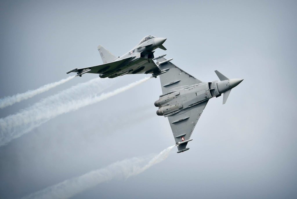 Air-to-ground firing of the Eurofighter