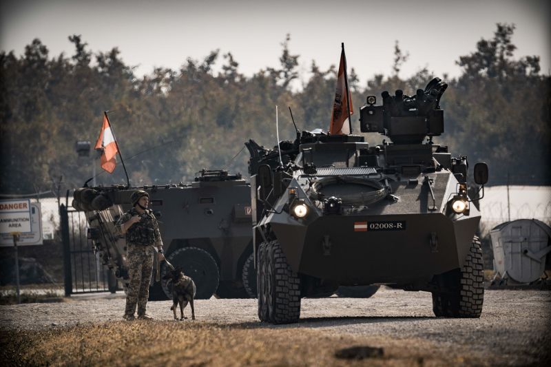 Austrian contingent increases troop protection