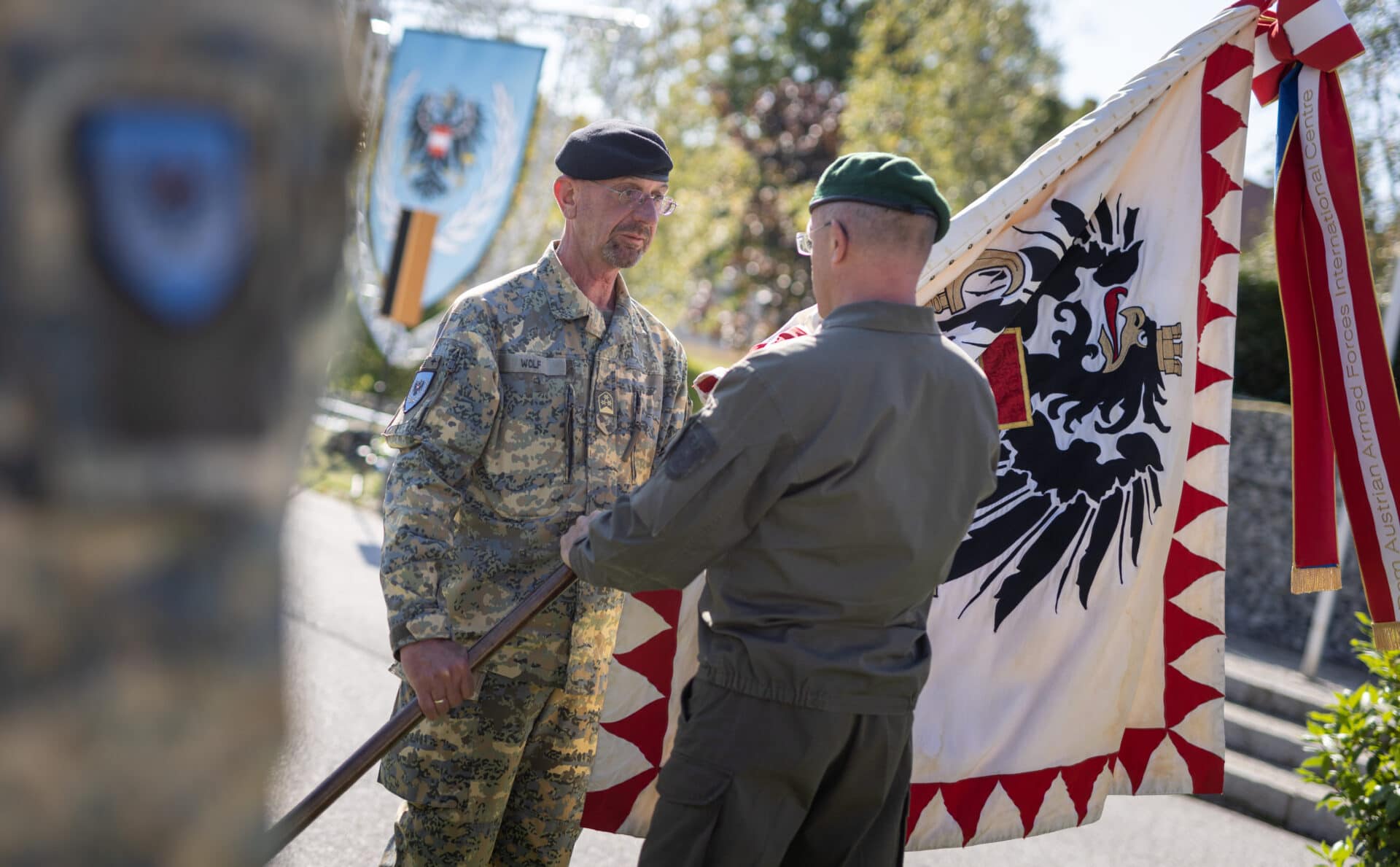 Handover of command at the foreign operations base