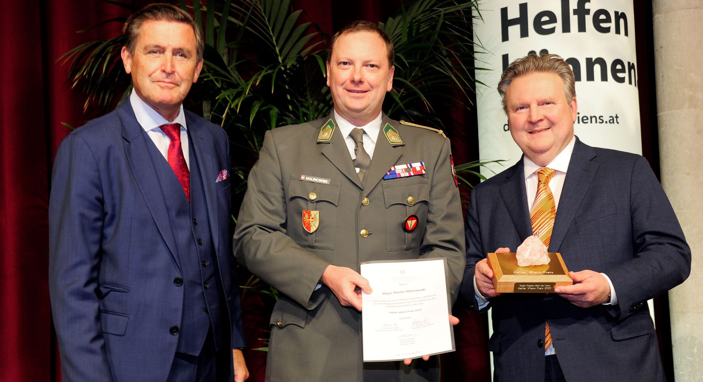 Auszeichnung für Major Malinowski