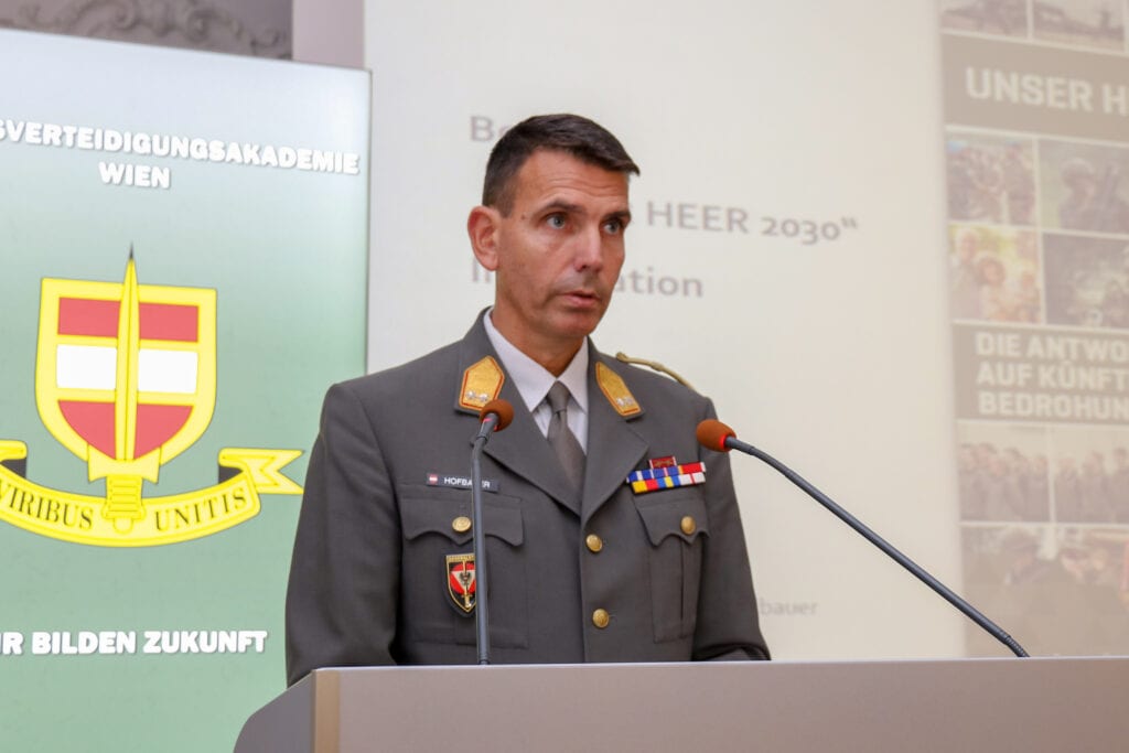 Promotion for Major General Bruno Hofbauer