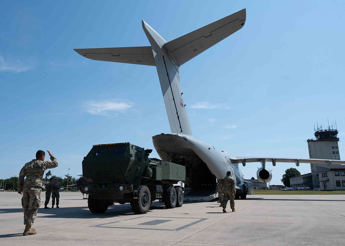 The Embraer C-390M even fits a HIMARS