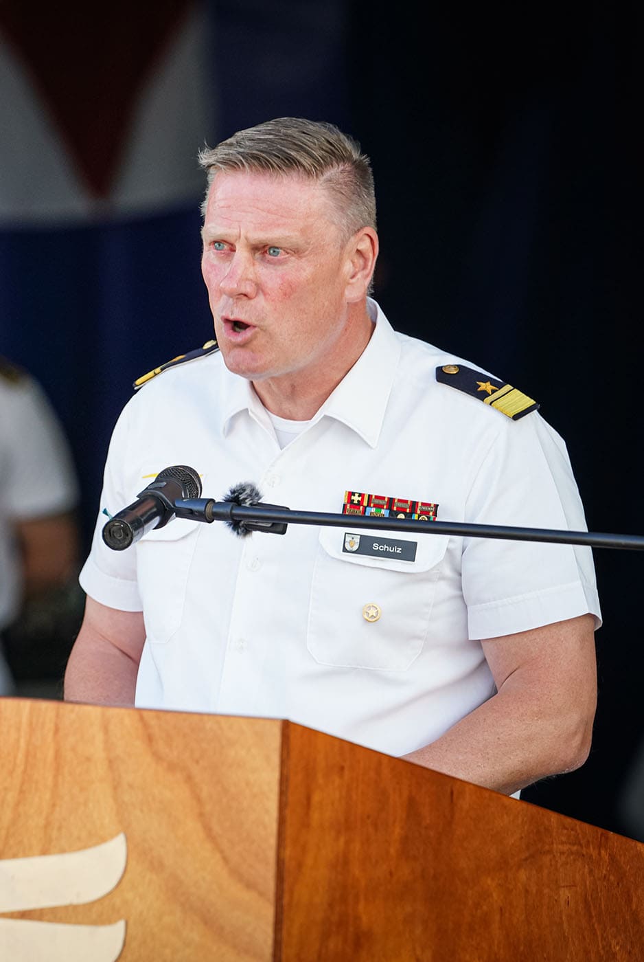 Flotilla Admiral Axel Schulz in conversation