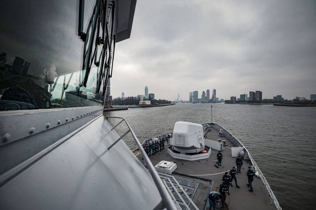 NATO ship convoy arrives in Rotterdam