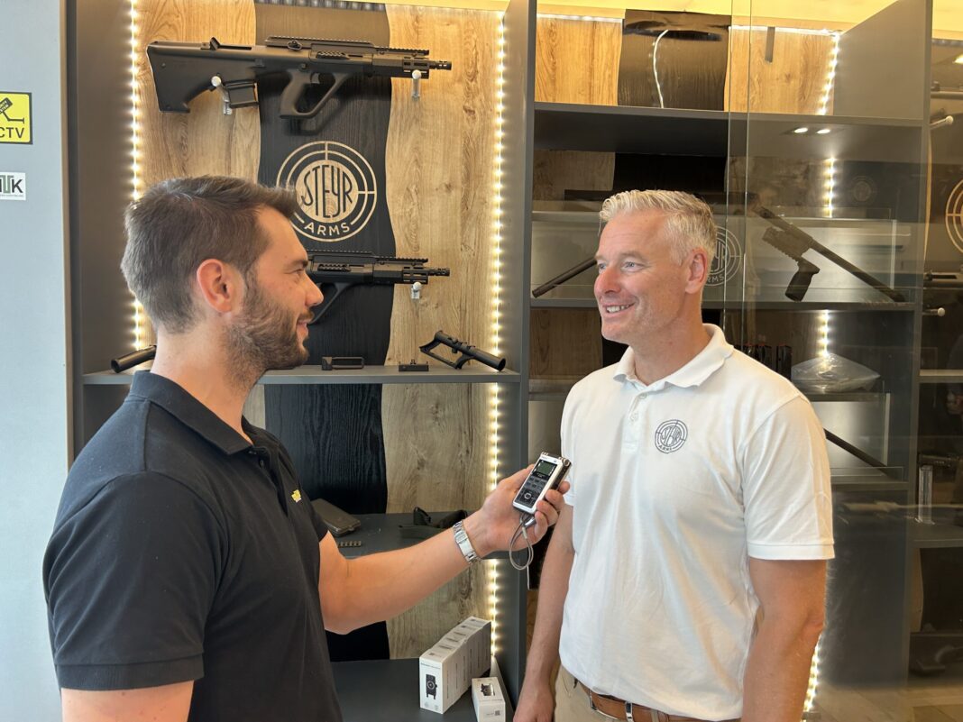 Steyr Arms CEO Milan Slapak in an interview with Militär Aktuell