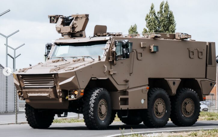 First Griffon wheeled tank for the Belgian army