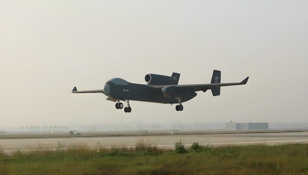 China: Jiutian reconnaissance and attack drone flies