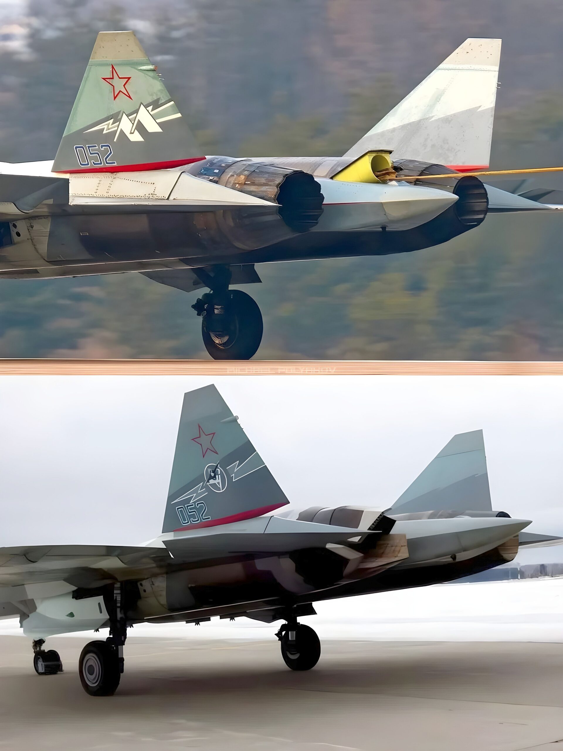 Russian Su-57 fighter jet flies with new engine